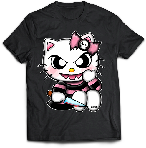 hello kitty smiling evil